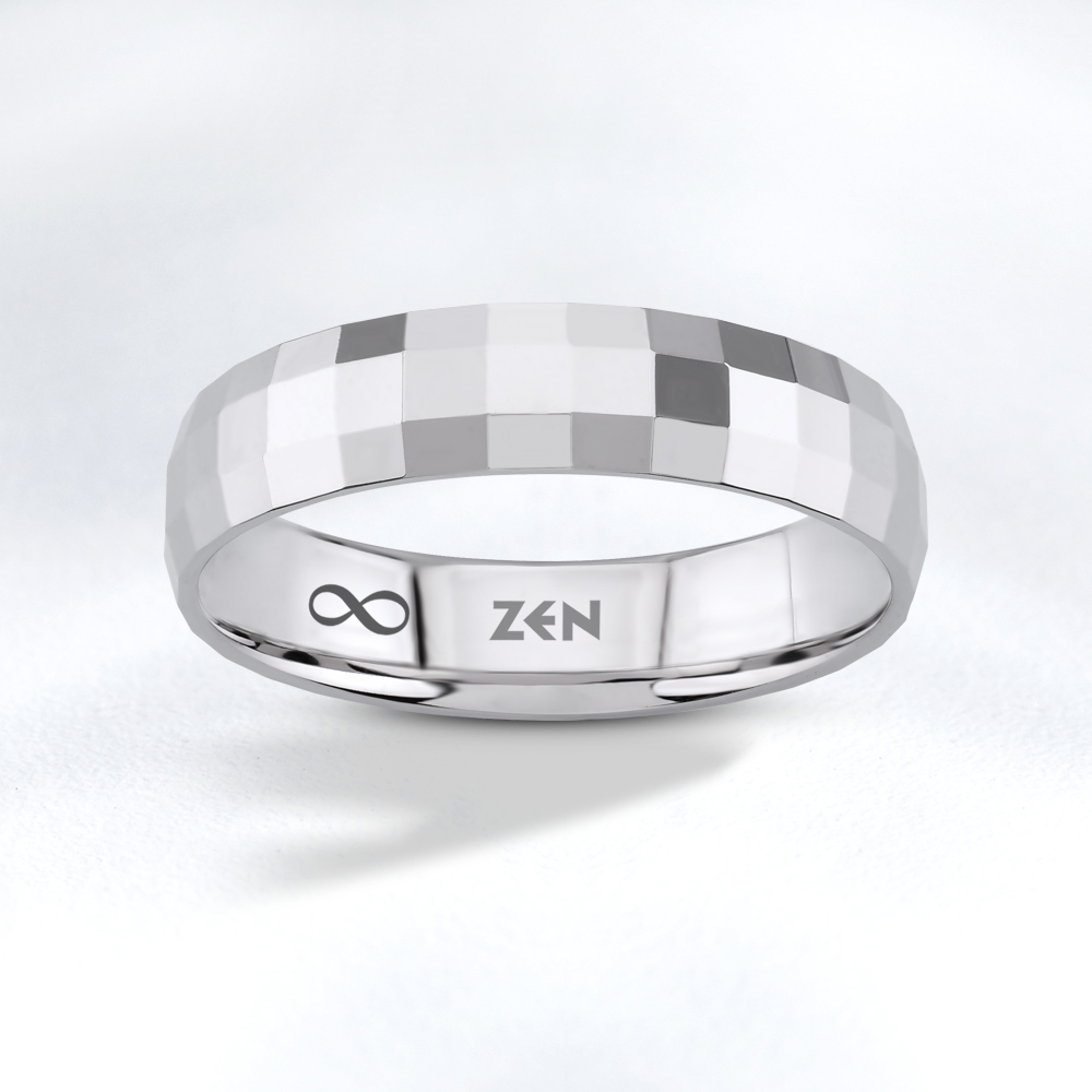 Modern Wedding Ring Unisex - 3000692862 | Zen Diamond